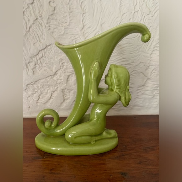 Accents | Vintage Ceramic Art Deco Nymph Vase | Poshmark
